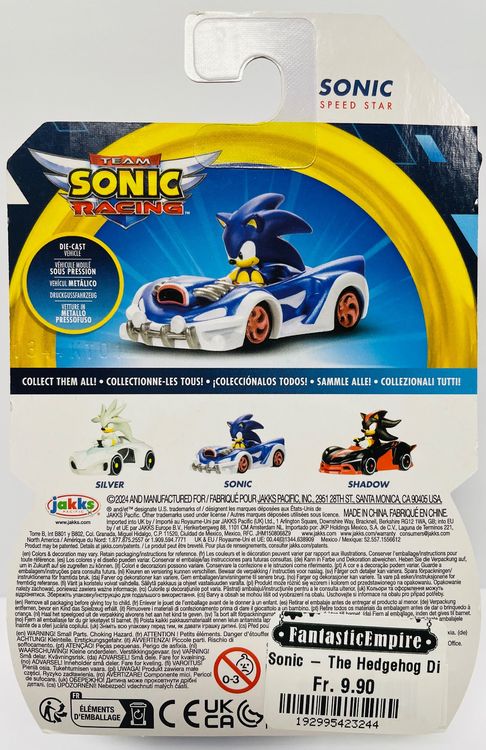 Sonic The Hedgehog - Sonic Speed Star - DIE-CAST VEHICLE (Neu und ...