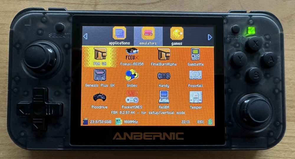 Anbernic RG-350 Retro Game Handheld mit Linux Rogue CFW (Gebraucht) in ...