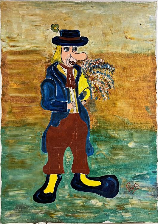 Clown Gemälde von Piero | Kaufen auf Ricardo