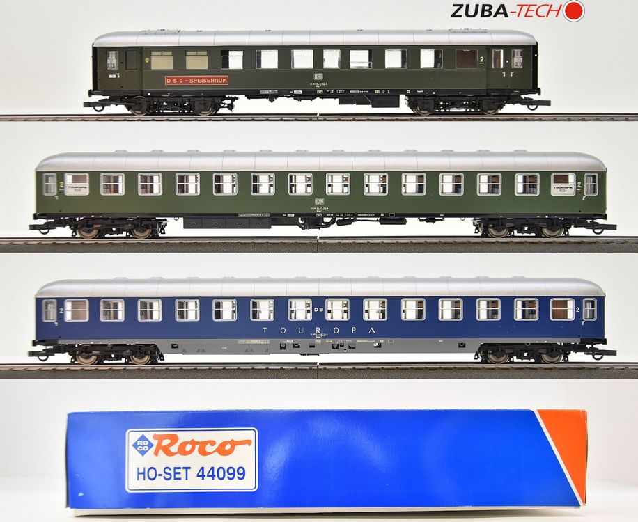Roco 44099 Personenwagen-Set 3tlg DB/DSG H0 GS mit OVP (Gebraucht) in ...