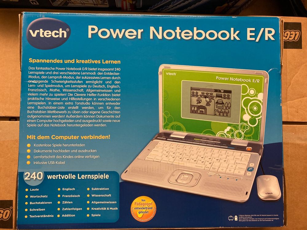 VTECH Power Notebook E/R, Kinderlernkomputer (Neu und originalverpackt ...