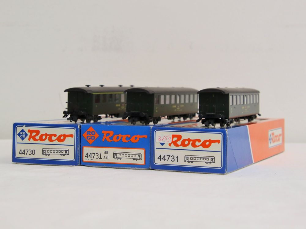 SBB Seetalbahnwagen Set Roco 44731 2x, 44730 (Neu (gemäss Beschreibung ...