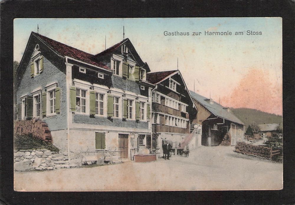 Gasthaus zur Harmonie am Stoos AR , datiert 1916 (Gebraucht) in ...