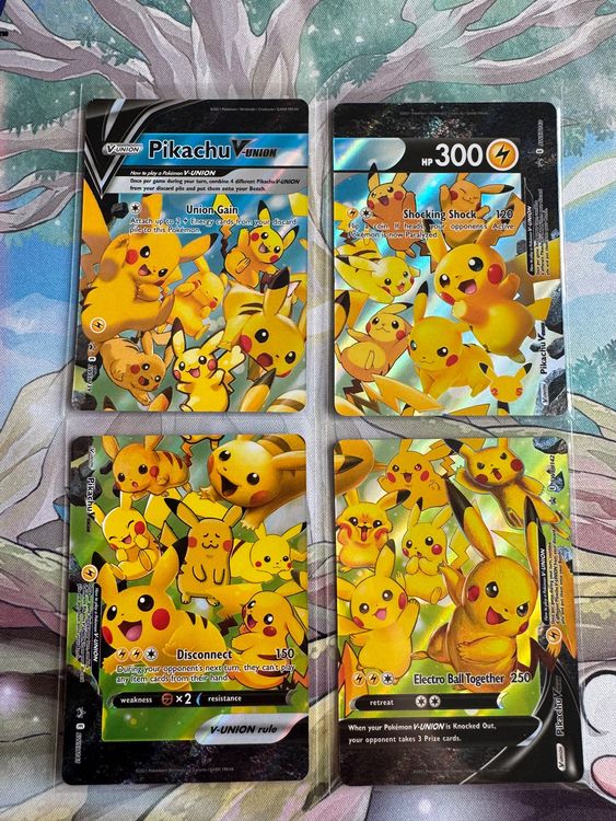 Pokémon TCG – Pikachu V-Union (SWSH139-142) Promo (Neu (gemäss ...