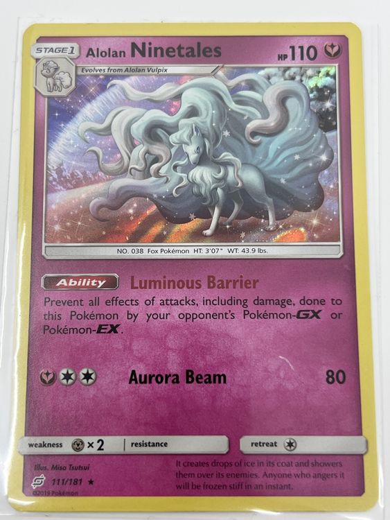Alola Ninetales EN 111/181 2019 pokemon karte | Kaufen auf Ricardo