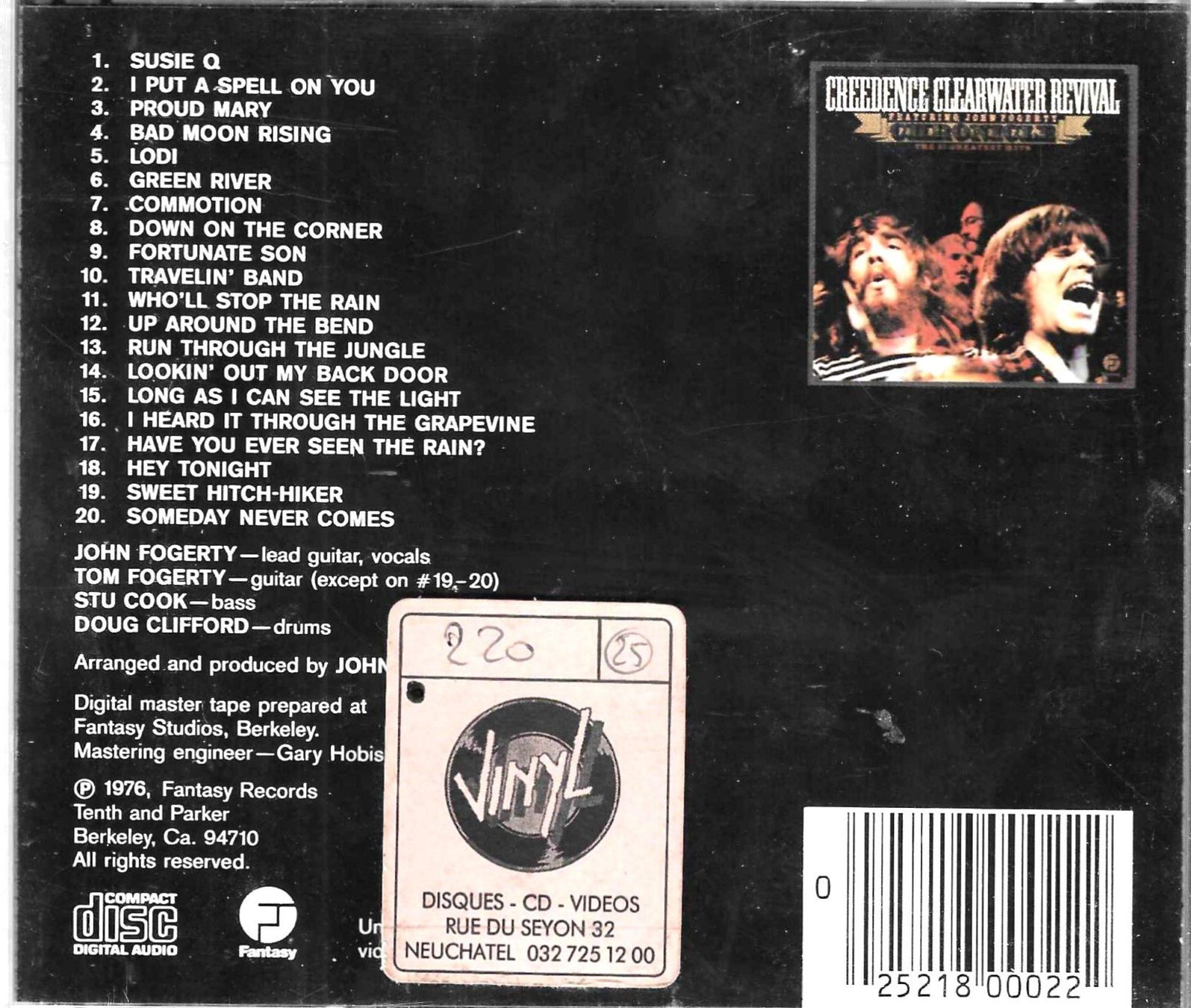 Creedence Clearwater Revival -Chronicle The 20 Greatest Hits (Gebraucht ...