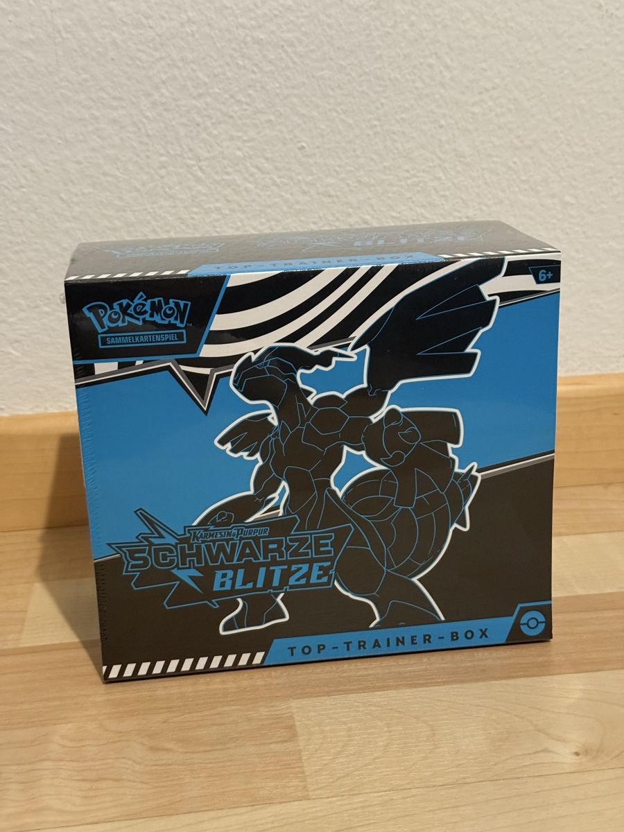 Pokémon Schwarze Blitze Top Trainer Box DE, ungeöffnet!! (Neu und ...