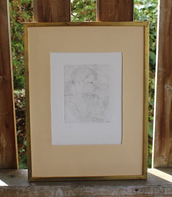 Geiser Karl 1898-1957 Radierung Knabe 52/60 monogrammiert | Kaufen auf ...