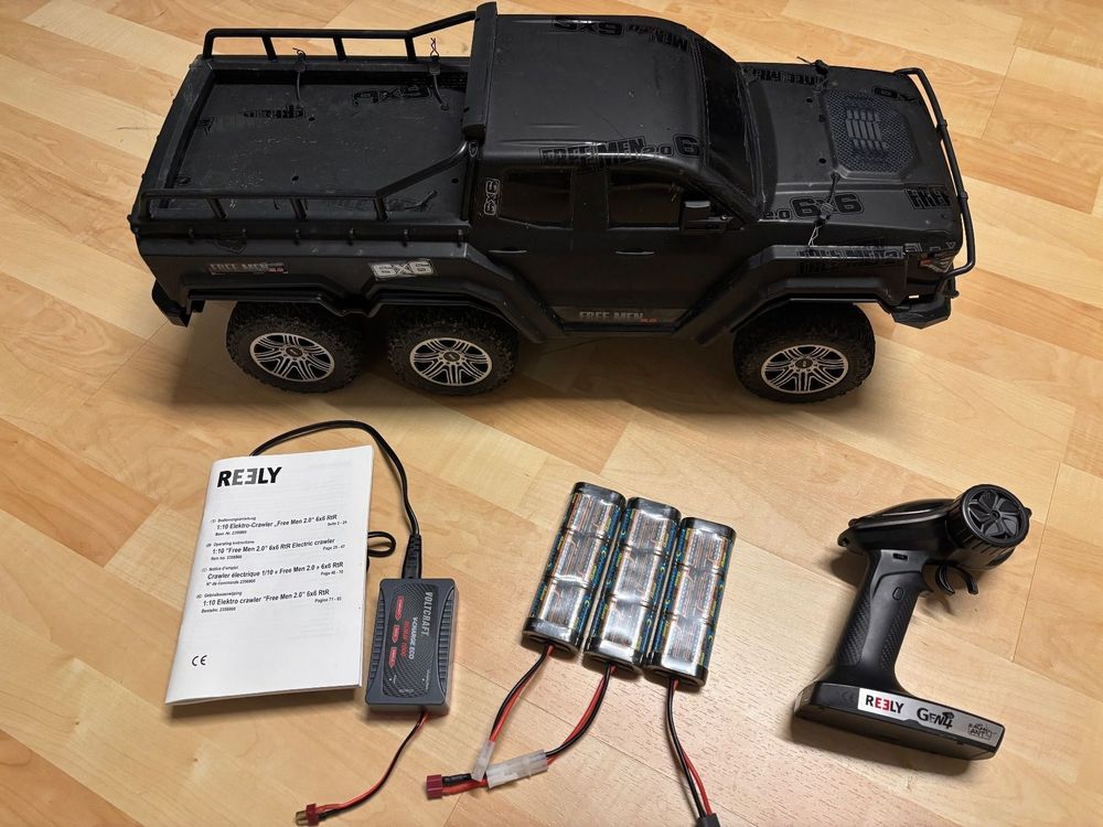 Reely FreeMen 2.0 6x6 Brushed 1:10 RC Modellauto Elektro (Gebraucht) in ...