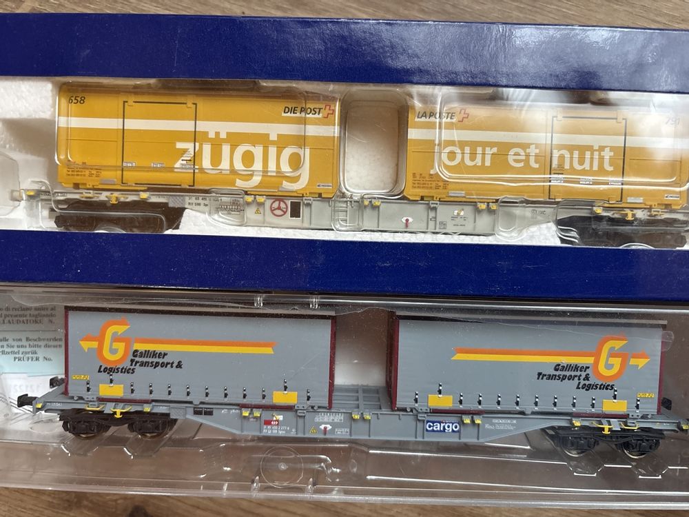 Wagons Roco SBB CFF 66658 et 66737 H0 Neuf (Neu (gemäss Beschreibung ...