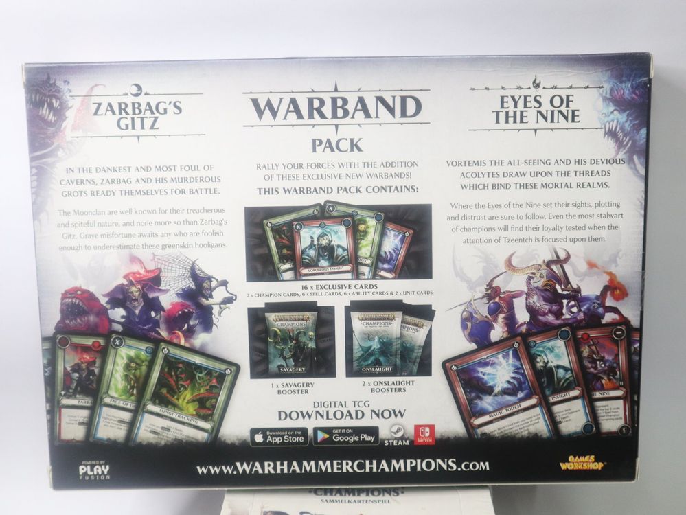 Warhammer Starter Pack & Box mit 24 Booster Pack Trading Ca | Kaufen ...
