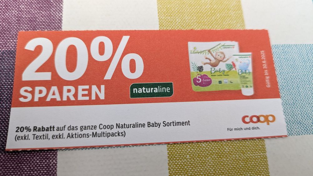 20% Rabatt Naturaline Baby Sortiment - Coop - 30.6.2025 | Kaufen auf Ricardo