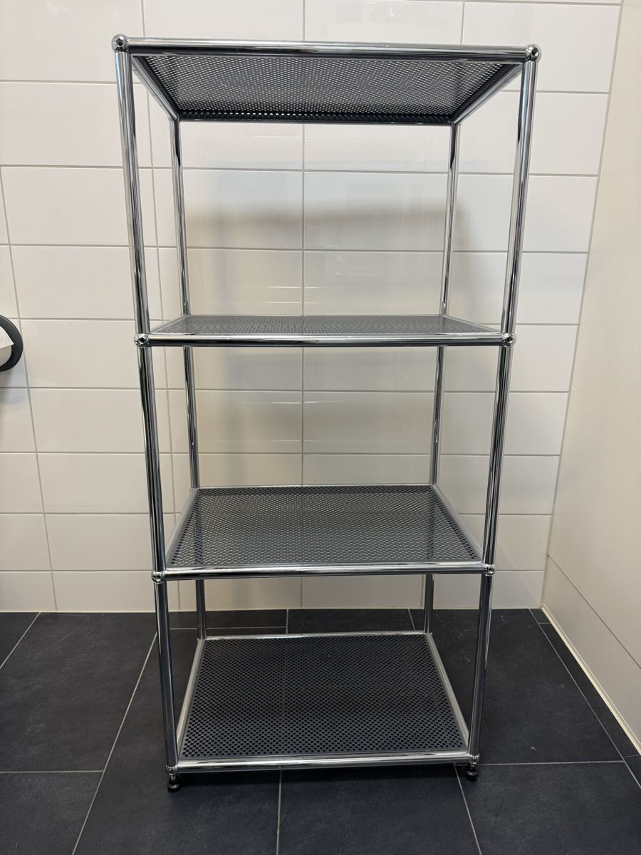 USM Haller Regal, 4 Tablare, Top Zustand, Metall, Chrom! (Gebraucht) in ...