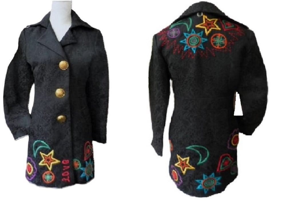S/M längere Jacke bzw. Kurzmantel bunt bestickt (Gebraucht) in Basel ...