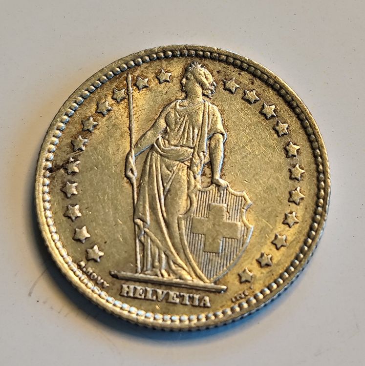 1Fr 1901, -vz, kleiner Randfehler