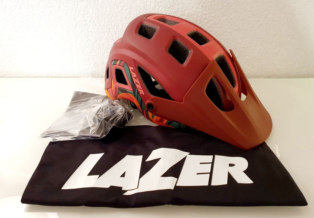 Velohelm Lazer Impala-Mips LZB-25 Matte Red Rainforest Gr. M (Neu und ...