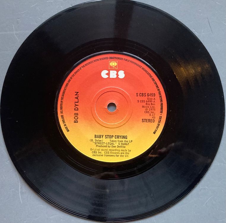 BOB DYLAN - BABY STOP CRYING | Kaufen auf Ricardo