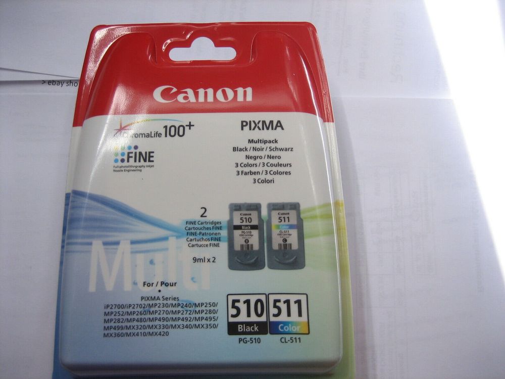 Canon PG-510 black + CL-511 color Patronen, Top Preis | Kaufen auf Ricardo