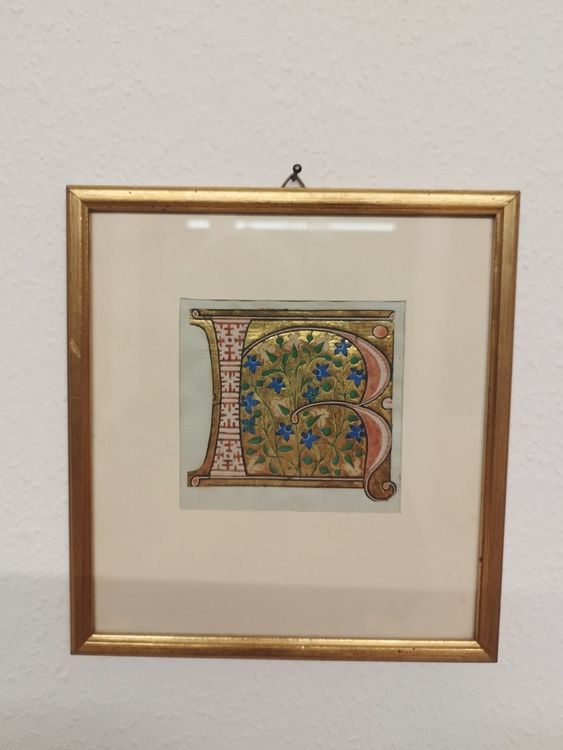 Mittelalter-Initiale (R) einer Handschrift, original, 15. Jh (Gebraucht) in Basel für CHF 450 ...