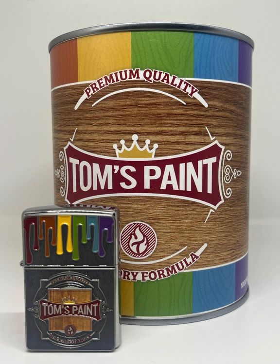 Zippo "Tom's paint limited" Feuerzeug – Messing, Emaille (Gebraucht) in ...