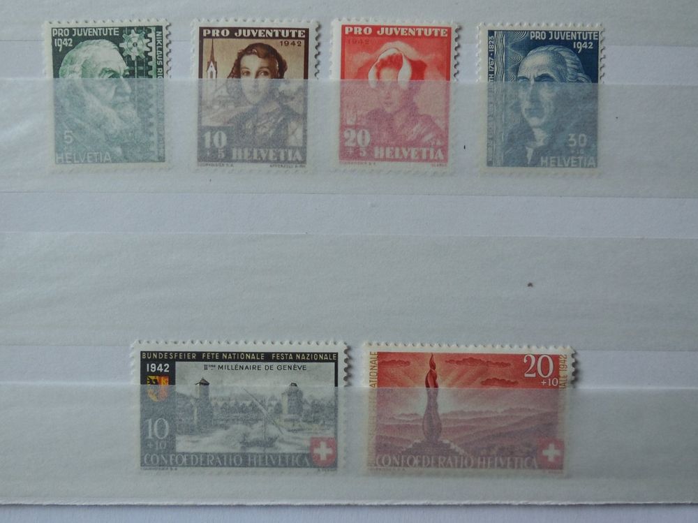 Ausgabejahr 1942,Pro Juventute und Pro Patria,EM,postfrisch | Kaufen auf Ricardo