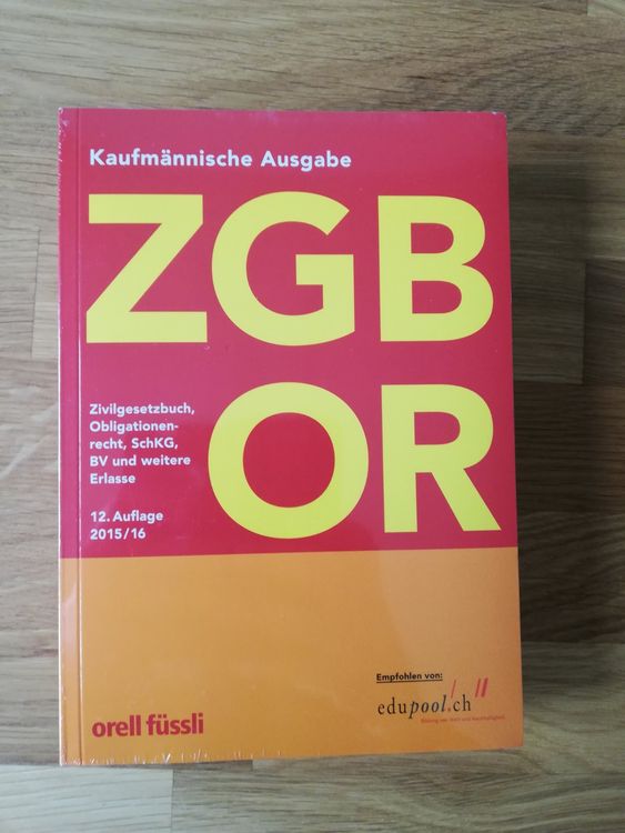 ZGB / OR / Buch / Orell Füssli / Neu | Kaufen auf Ricardo