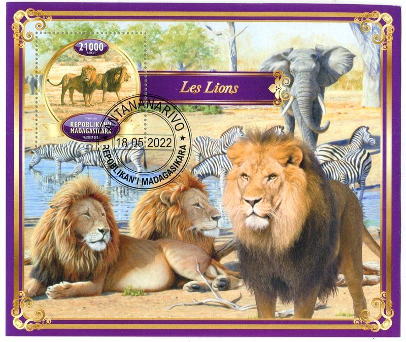 Block "Löwen". Madagaskar | Kaufen auf Ricardo