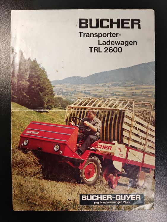 Prospekt Bucher Transporter Ladewagen TRL 2600 | Kaufen auf Ricardo