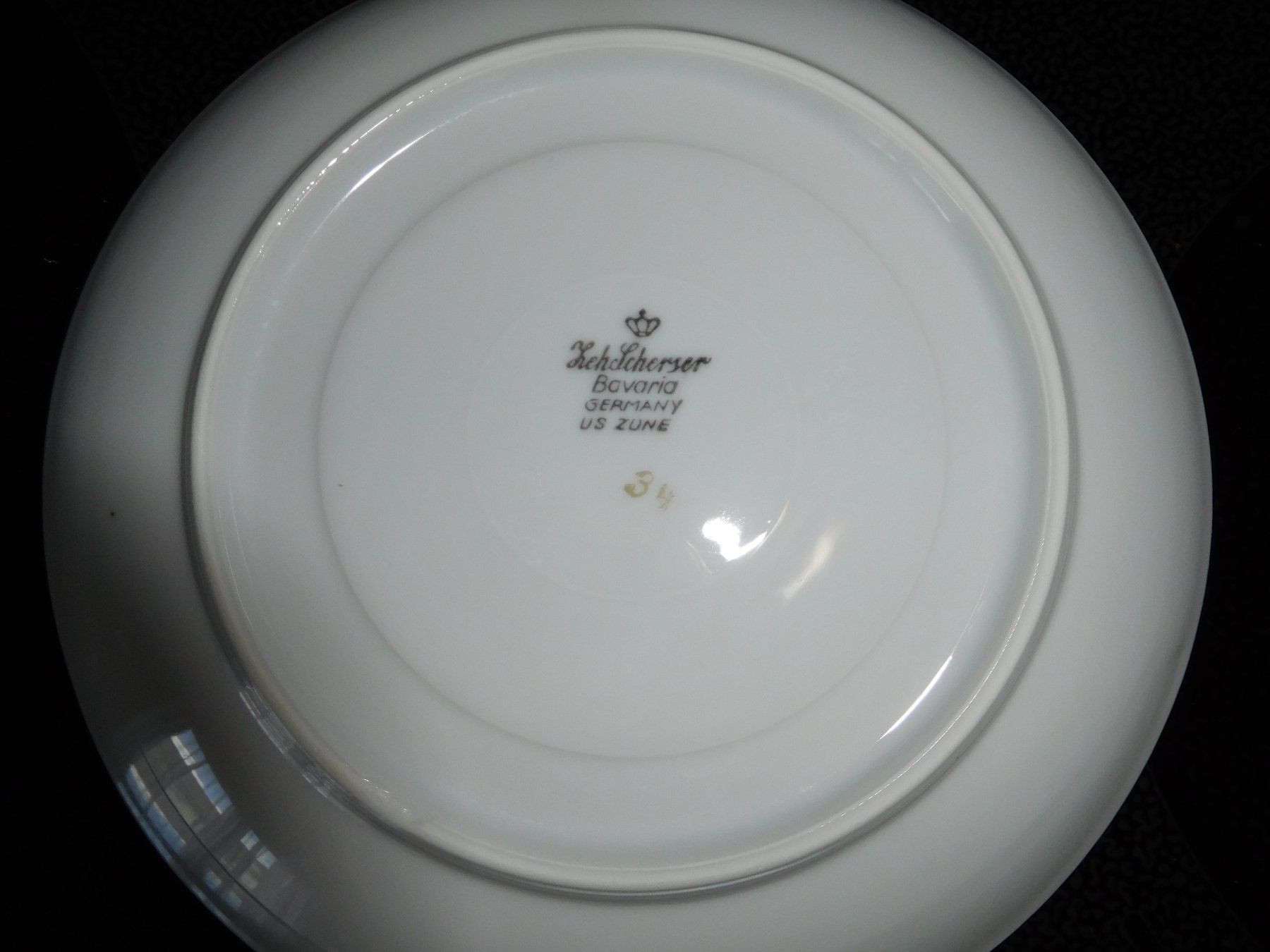 Kaffee-Teller, Porzellan, Zeh Scherzer, US Zone, Einzelstück (Gebraucht) in Olten für CHF 10 ...