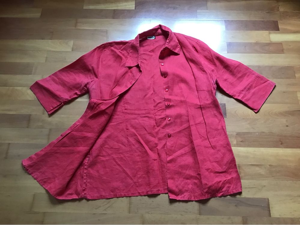 Damen Bluse 1\4 Arm lang rot Gr 46 | Kaufen auf Ricardo