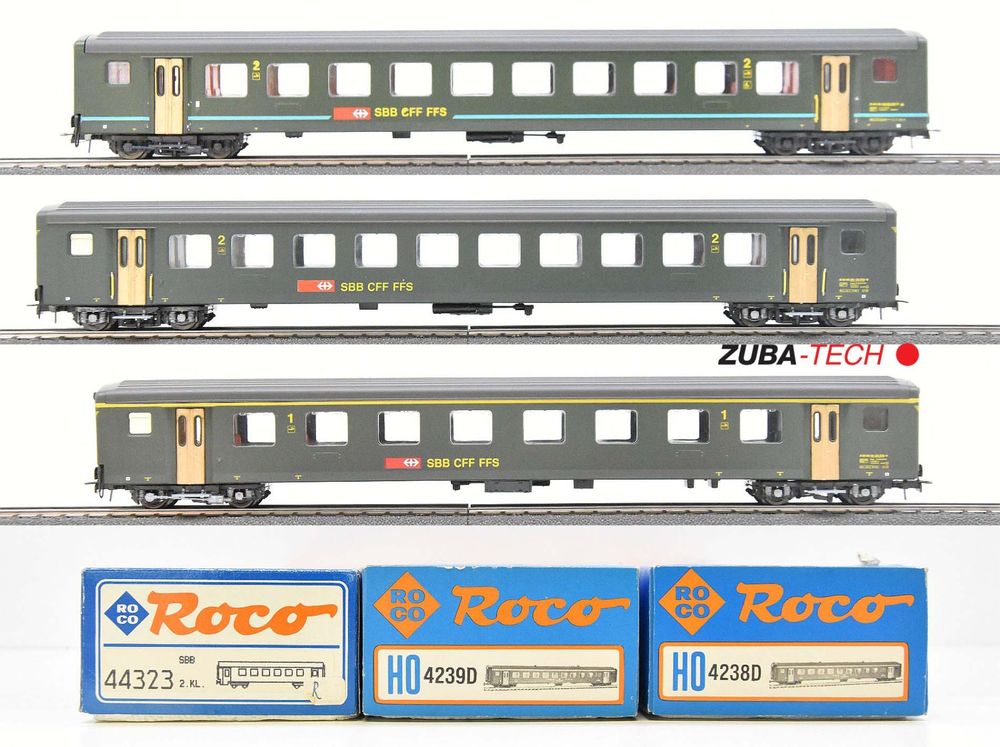 3x Roco EW II Personenwagen der SBB H0 WS mit OVP | Kaufen auf Ricardo