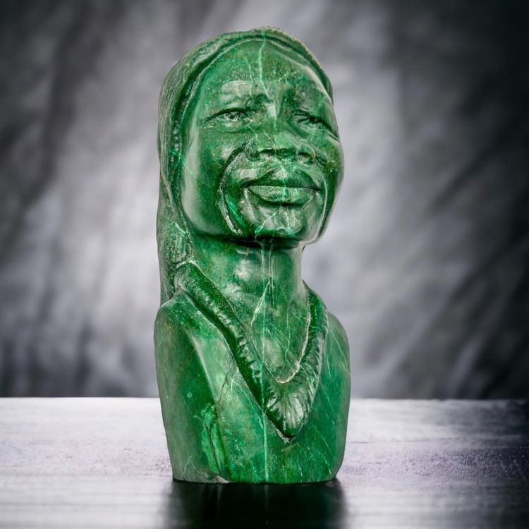 FARAI Mangenda - Sculpture Shona Zimbabwe en Jade Verdite (Gebraucht ...
