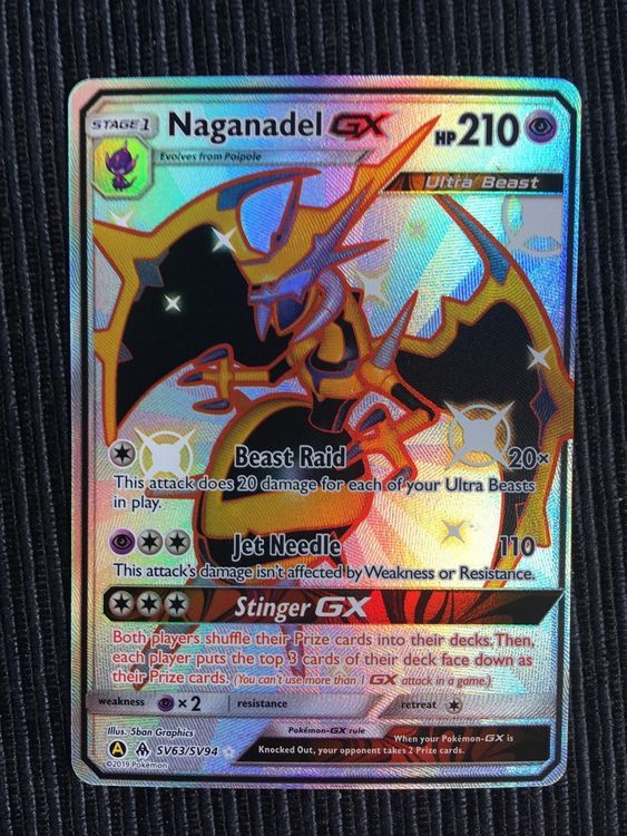 Pokemon Naganadel GX Shiny Hidden Fates (Neu (gemäss Beschreibung)) in ...