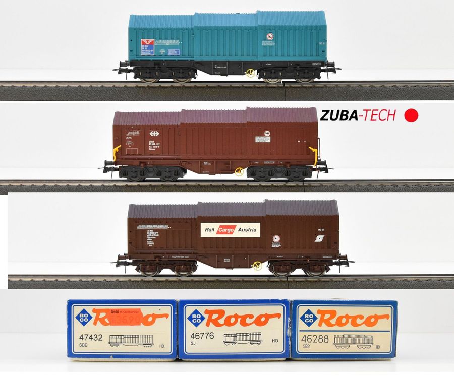 3x Roco Teleskophaubenwagen SBB/FS H0 GS mit OVP (Gebraucht) in St. Gallen für CHF 44 – mit ...