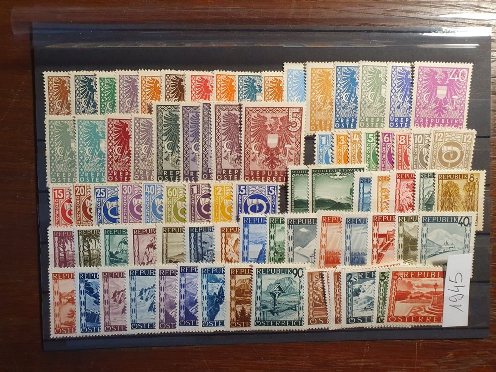 Österreich postfrisch 1945 ** - sehr saubere & schöne Serien (Gebraucht ...