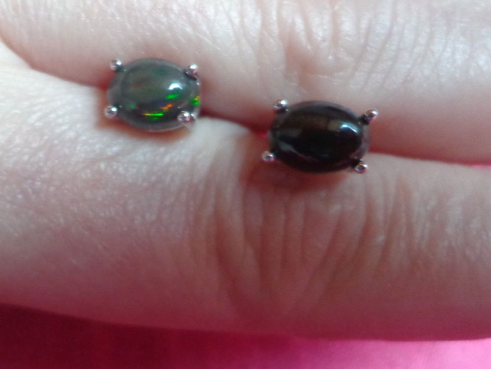 Vrai/echte 17ct Black Opal boucle oreille/ohring | Kaufen auf Ricardo