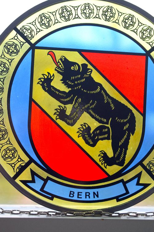 Wappenscheibe Fensterbild Bern Wappen Berner Bär (Gebraucht) in ...