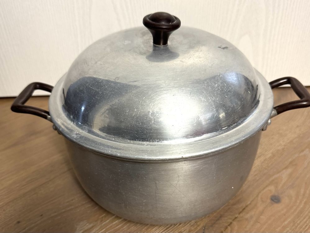 Alter Topf mit Deckel aus Alu 23 cm EPOS PRIMA Swiss made (Gebraucht ...