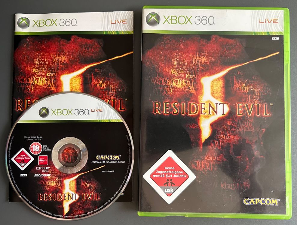 Resident Evil 5 - Xbox 360 (Gebraucht) in Obfelden für CHF 2.5 – mit Lieferung auf Ricardo kaufen