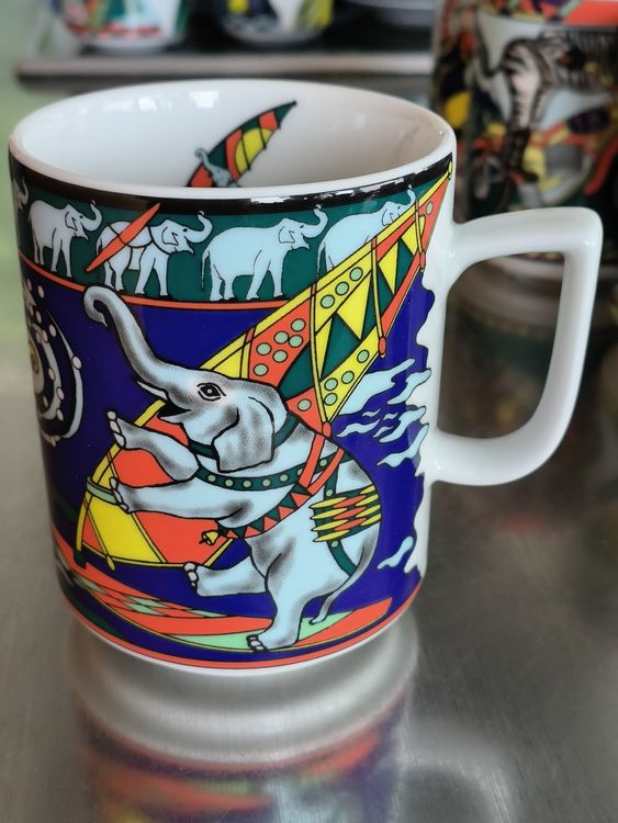 BOPLA Langenthal Tasse / Mug / Becher SURFENDER ELEFANT (Neu (gemäss ...