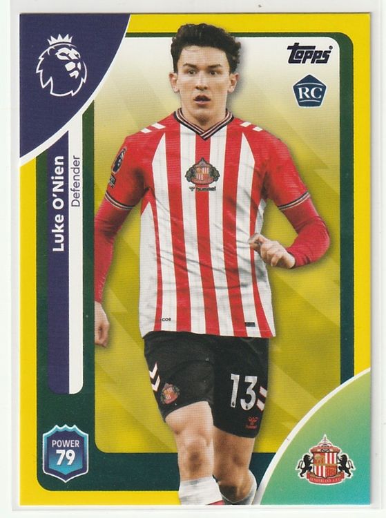 2026 Topps Premier League Luke O‘Nien Base Yellow Parallel (Neu (gemäss ...
