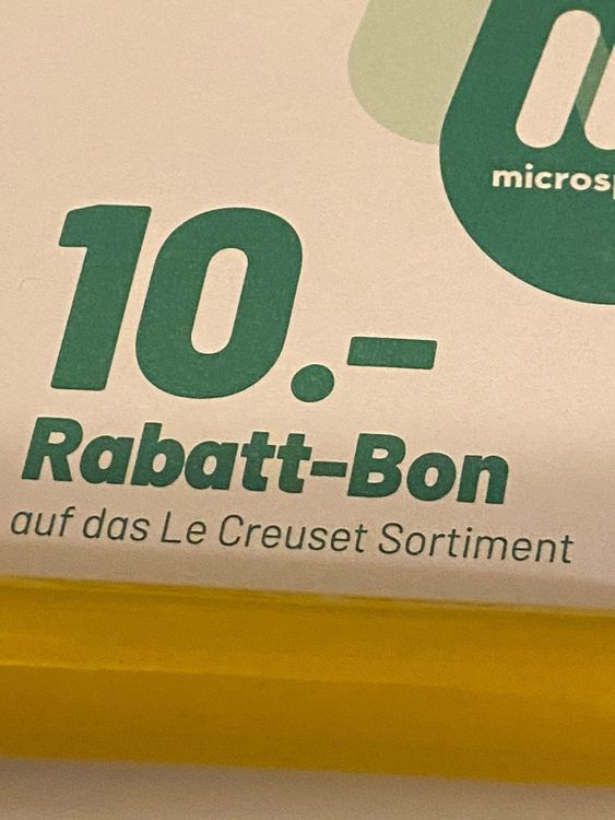 Le Creuset microspot Gutschein | Kaufen auf Ricardo