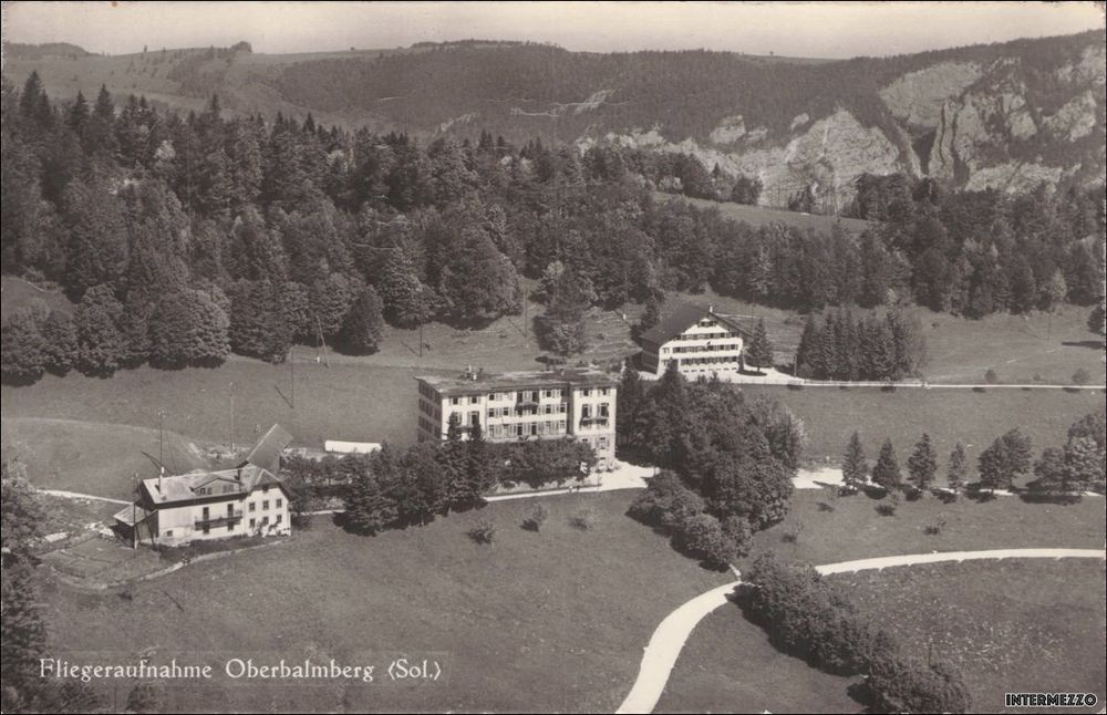 Balmberg SO Fliegeraufnahme Hotel Kurhaus Oberbalmberg 1951 | Kaufen ...