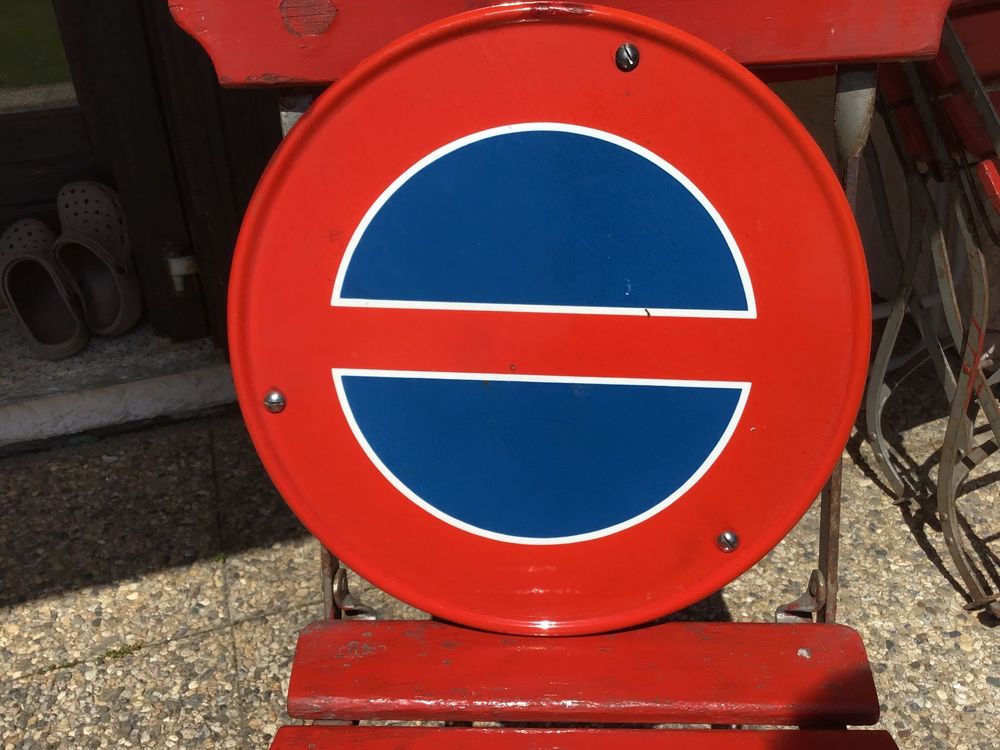 Interdiction de parquer panneau vintage fonte émail (Gebraucht) in für ...