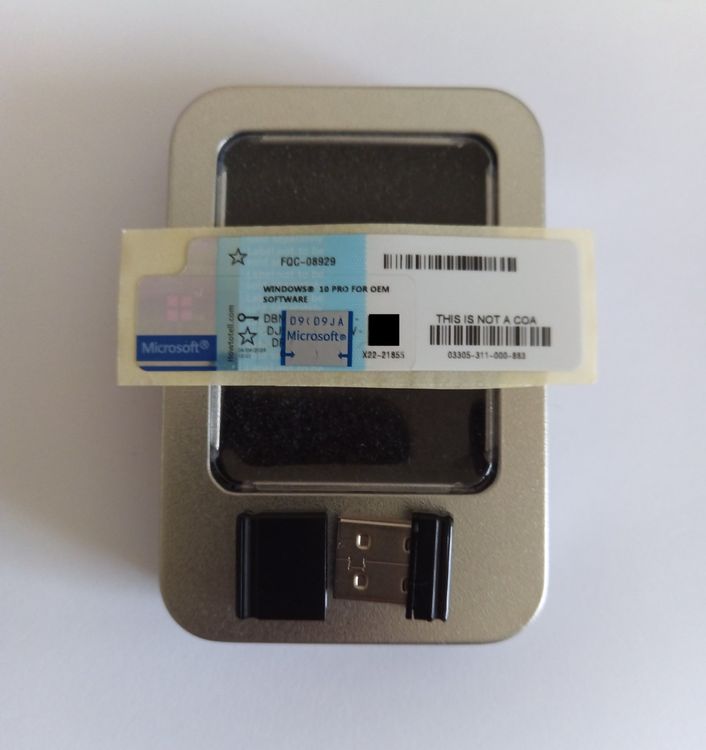 Windows 10 PRO ISO auf 16GB Micro USB 64/32Bit + Lizenz (Neu und ...