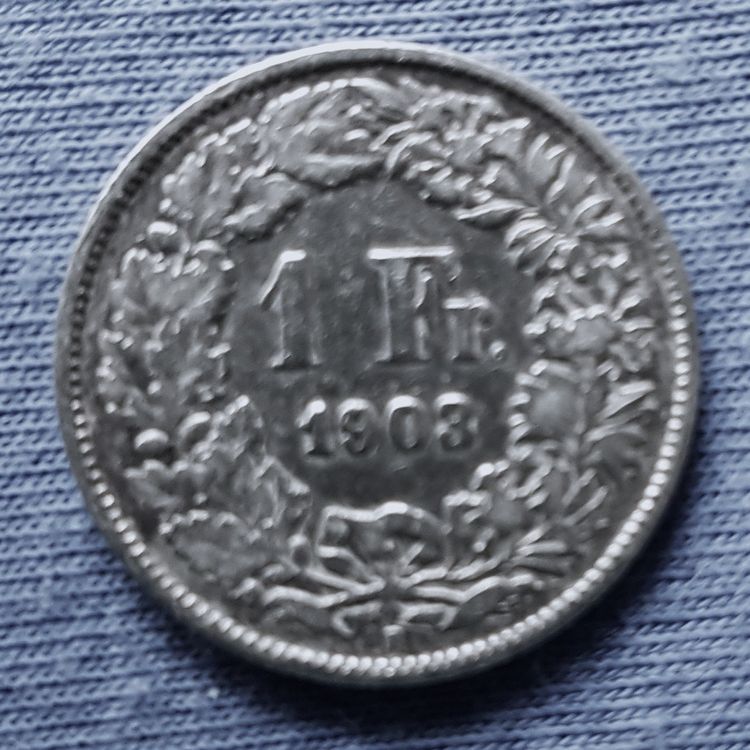 1 Franken 1903 uralte sehr rare Silbermünze ab nur 1 Fr !!! (Gebraucht) in Camignolo für CHF 3 ...