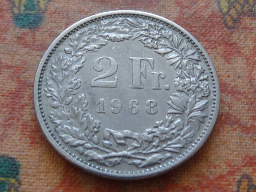 2 Fr. 1968 Sans/Ohne "B" (D'occasion) à Romanel-sur-Lausanne pour CHF 5 ...