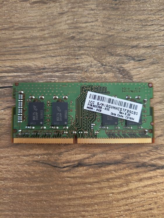 8GB PC4-2666V RAM Speicher - SO-DIMM Modul (Gebraucht) in Rheineck für ...