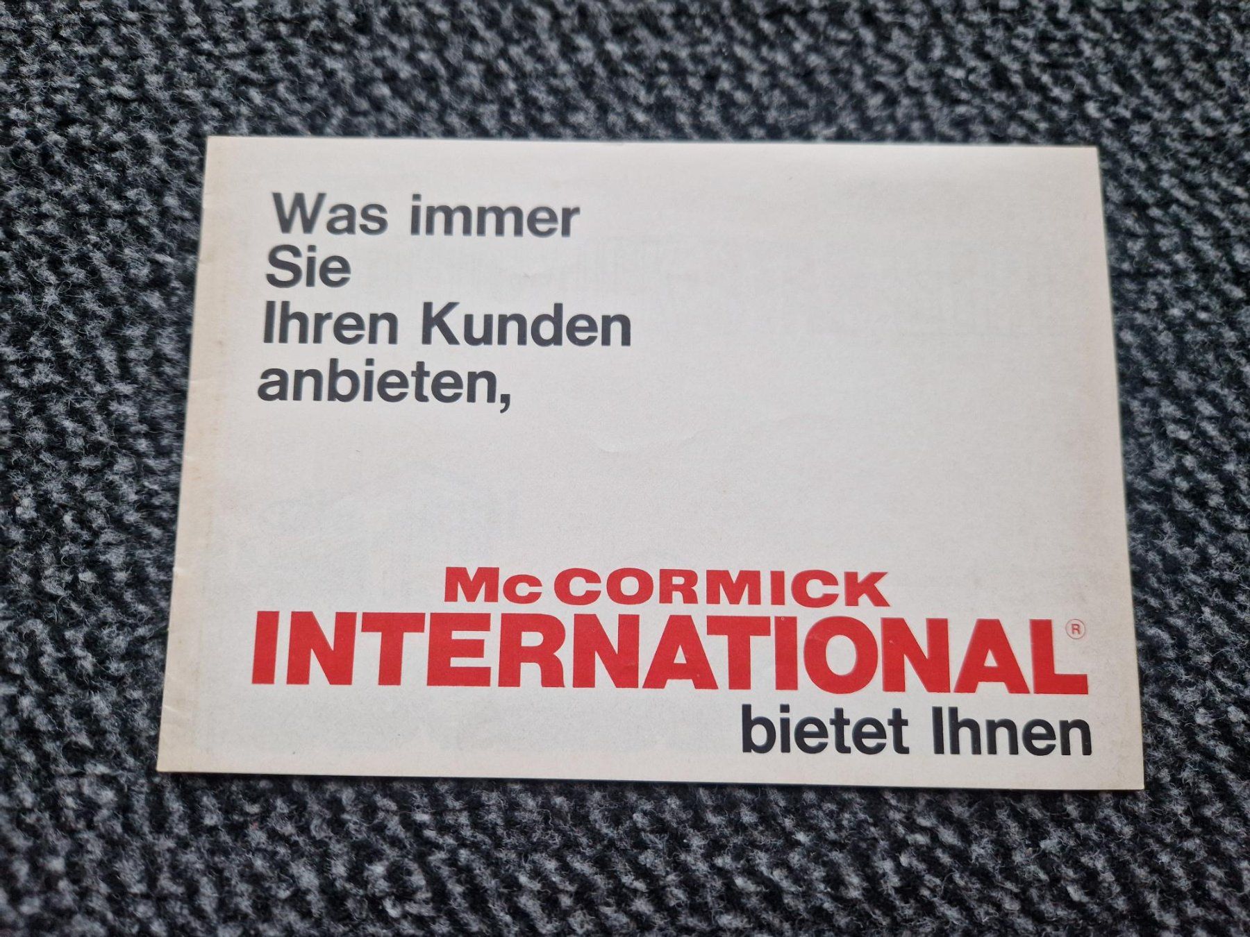 Original Prospekt International McCormick Traktoren 353-826 (Gebraucht ...