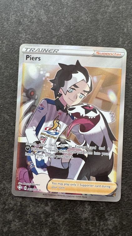 Pokémon Karte - Piers Trainer Full Art - Top Zustand! (Neu (gemäss ...